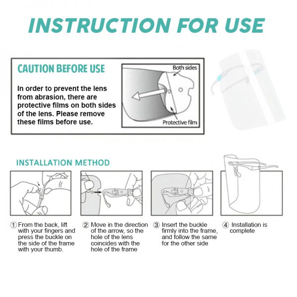 Full Face Shield with Eye Frame – Heart Med Options